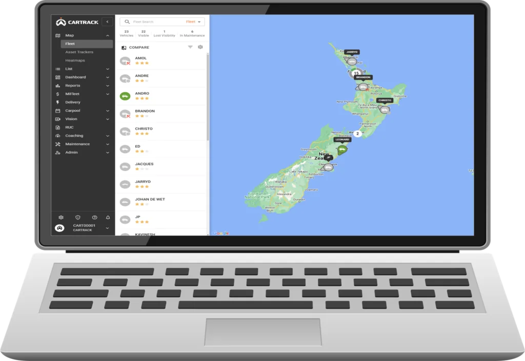 customer new login • Cartrack NZ