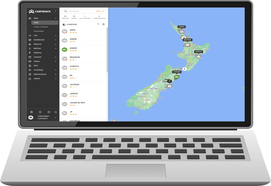 customer new login • Cartrack NZ